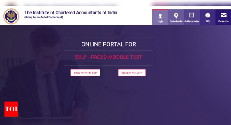 ICAI launches ‘Self-Paced Online Module Test’ portal: Check fee ...
